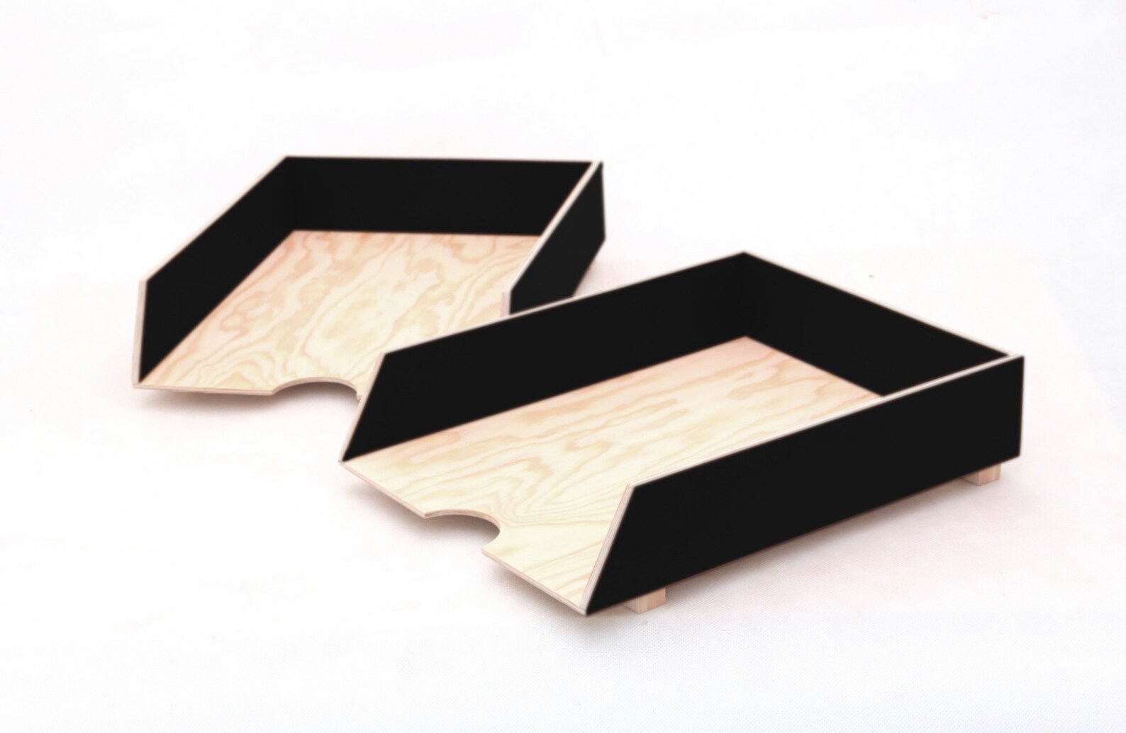 Black Wood Desk Organizer by Artma Studio Desk Accessories - Etsy