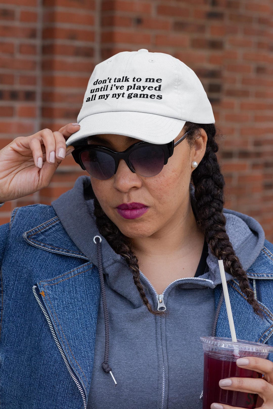 NYT Games Hat - Embroidered Baseball Cap for NYT Games Players - Don't ...