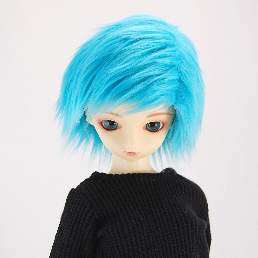 9/10 Blue Wig | BJD Wig | Blue Ball Jointed Doll Wig | 2