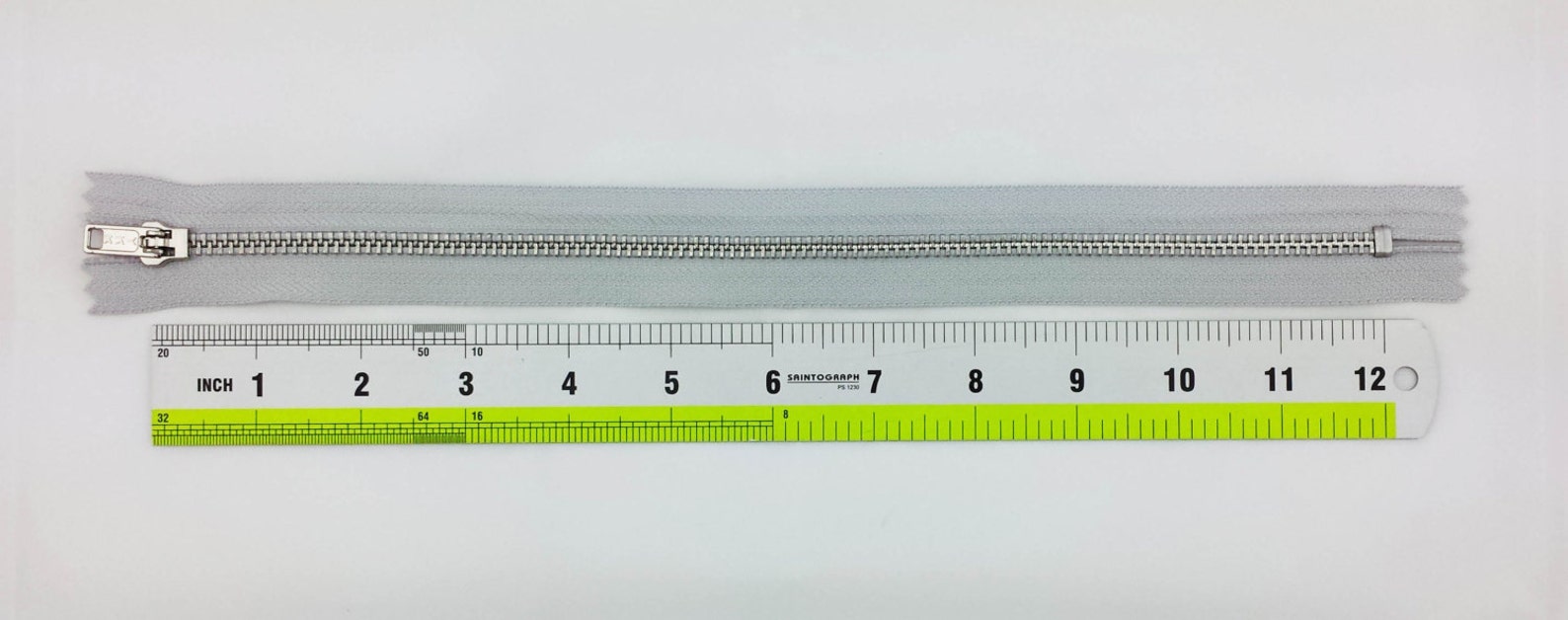 12inch - French Grey Metal Zipper - Silver Teeth - 5pcs - Etsy