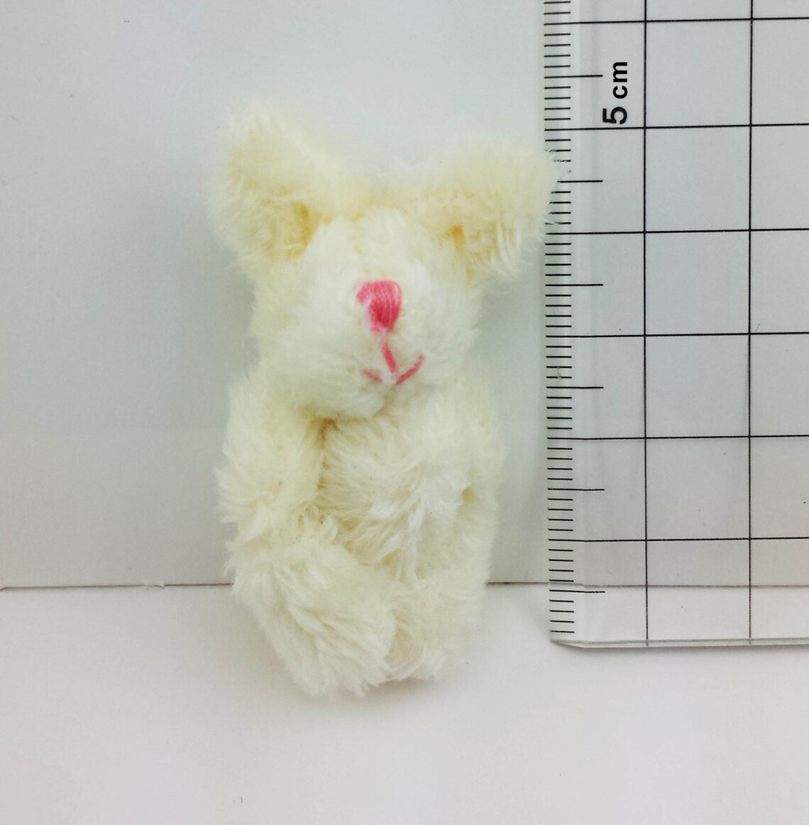 1pair Extra Fluffy Cream Rabbit Miniature Toy 5cm - Etsy