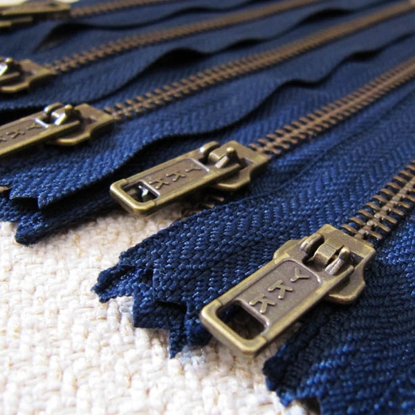 Navy Blue Zipper - Etsy