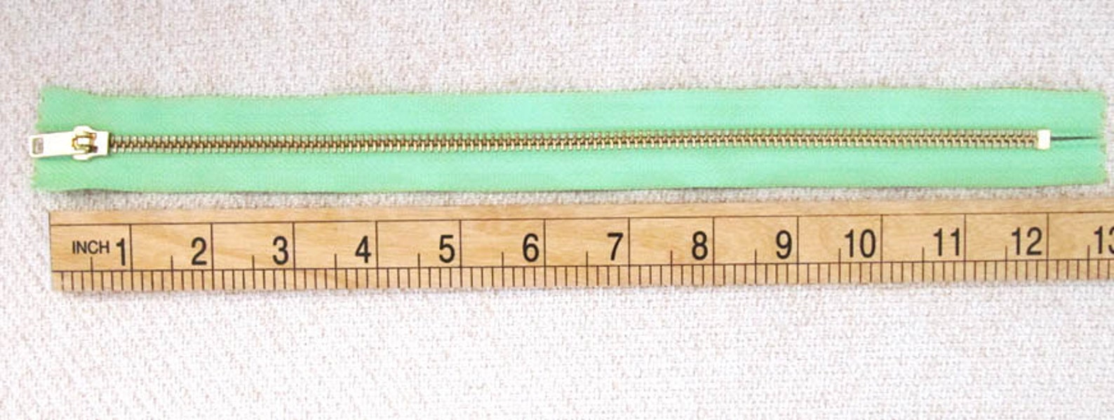 12inch - Mint Green Metal Zipper - Gold Teeth - 5pcs - Etsy