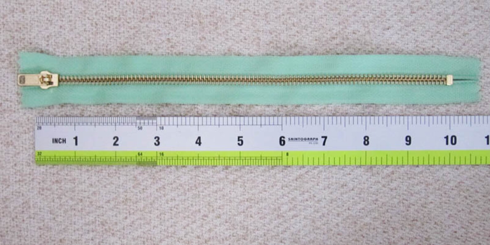 10inch - Mint Green Metal Zipper - Gold Teeth - 5pcs - Etsy