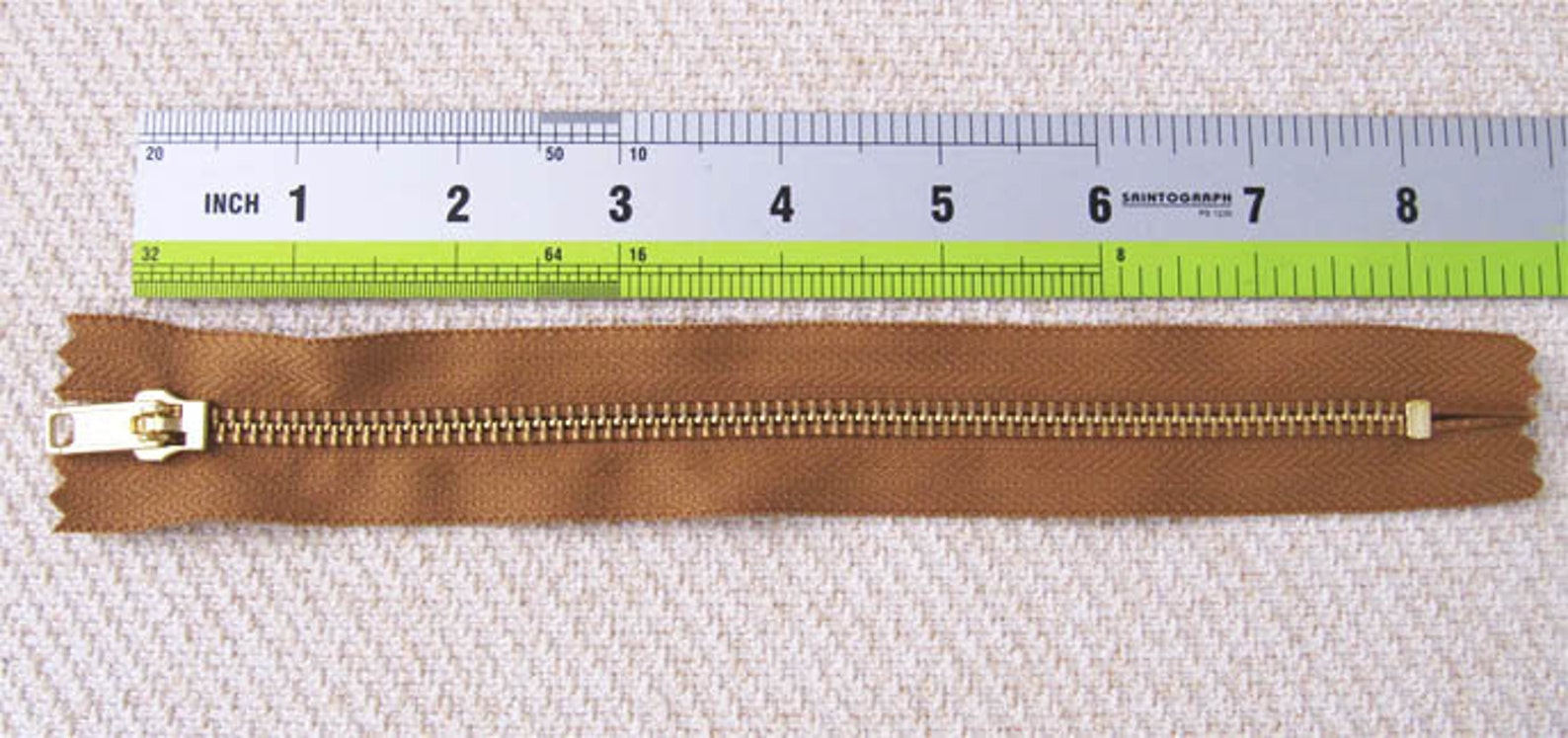 8inch - Chestnut Brown Metal Zipper - Gold Teeth - 5pcs - Etsy