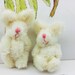 1pair Extra Fluffy Cream Rabbit Miniature Toy (5cm) - Etsy