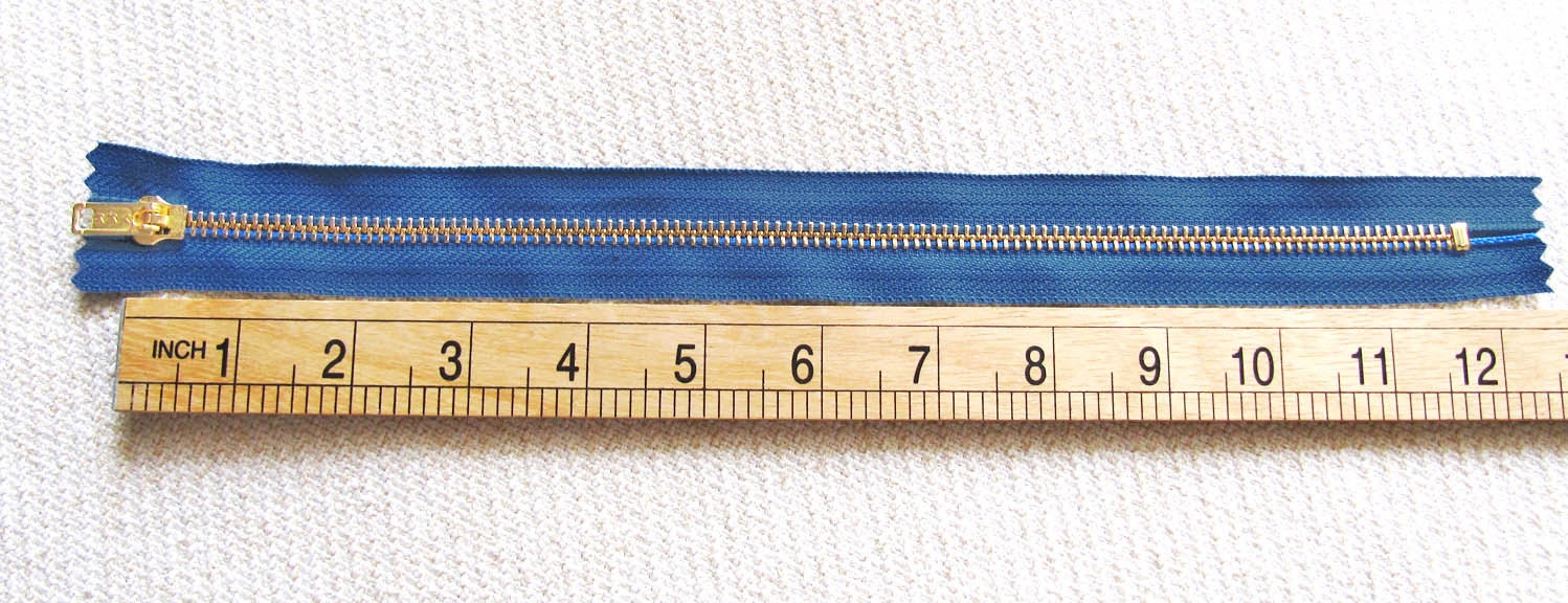12inch - Egyptian Blue Metal Zipper - Gold Teeth - 5pcs - Etsy