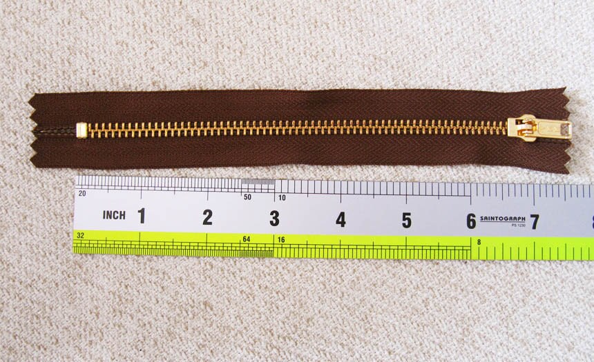 7inch - Milk Chocolate Brown Metal Zipper - Gold Teeth - 5pcs - Etsy