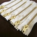 4inch - Cream Metal Zipper - Gold Teeth - 6pcs - Etsy