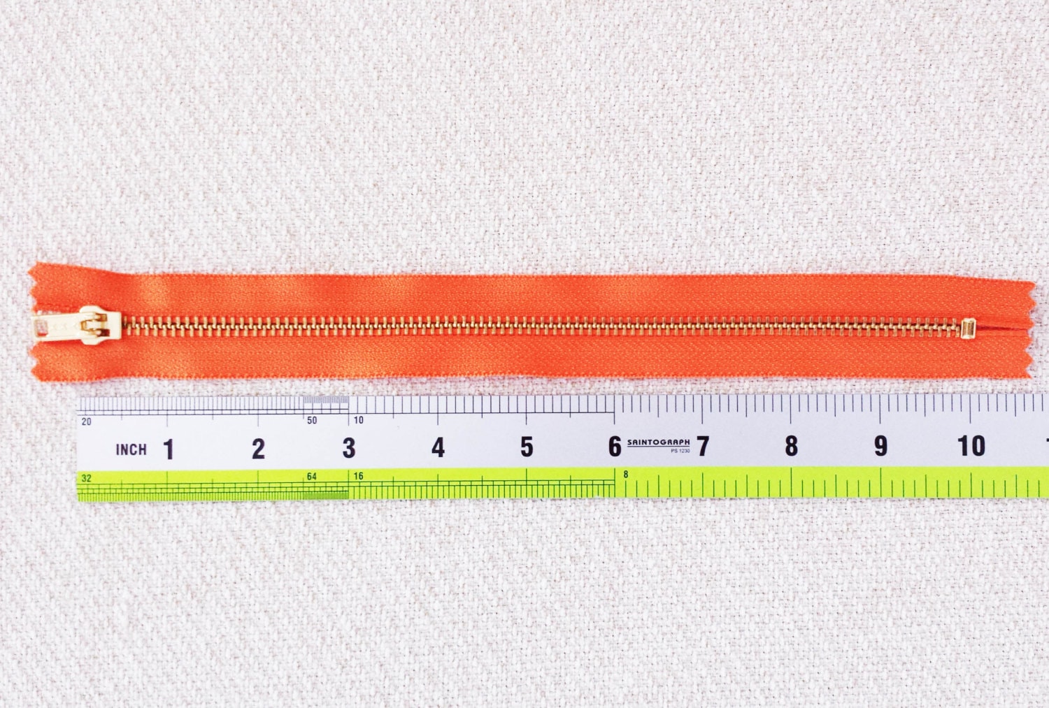 10inch - Nectar Orange Metal Zipper - Gold Teeth - 5pcs - Etsy
