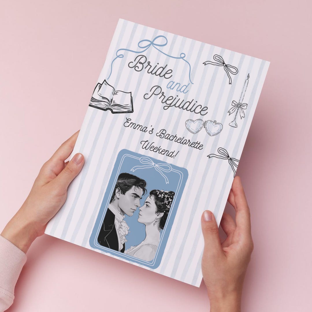 Pride & Prejudice Bachelorette Invitation Template, Bachelorette ...