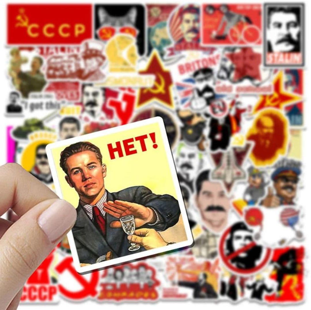 Vintage Soviet Union Sticker – USSR Emblem Vinyl Decal, Retro Communist ...