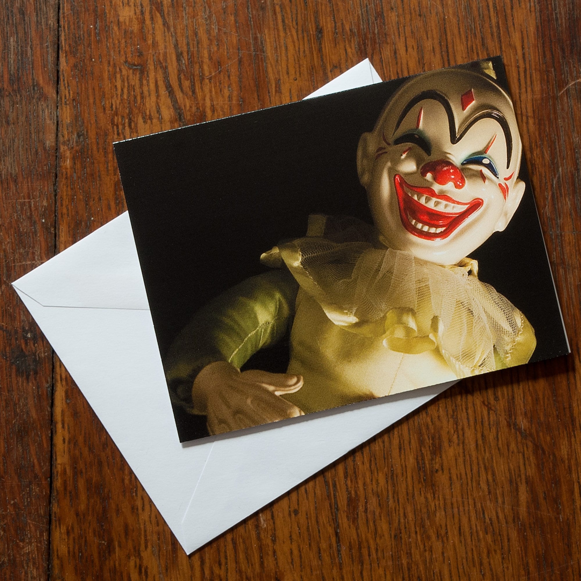 Creepy Composition Carnival Clown Card - Etsy UK