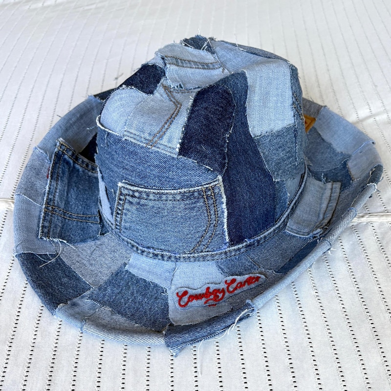Denim Cowboy Hat - Etsy