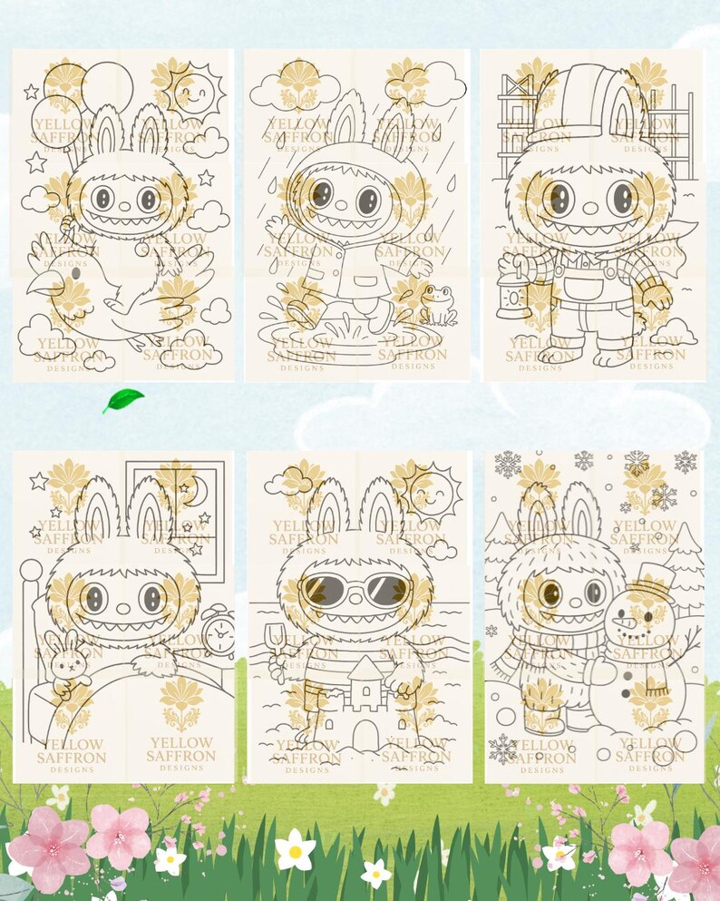 Labubu Coloring Book for Kids | Labubu Colouring Book for Kids ...