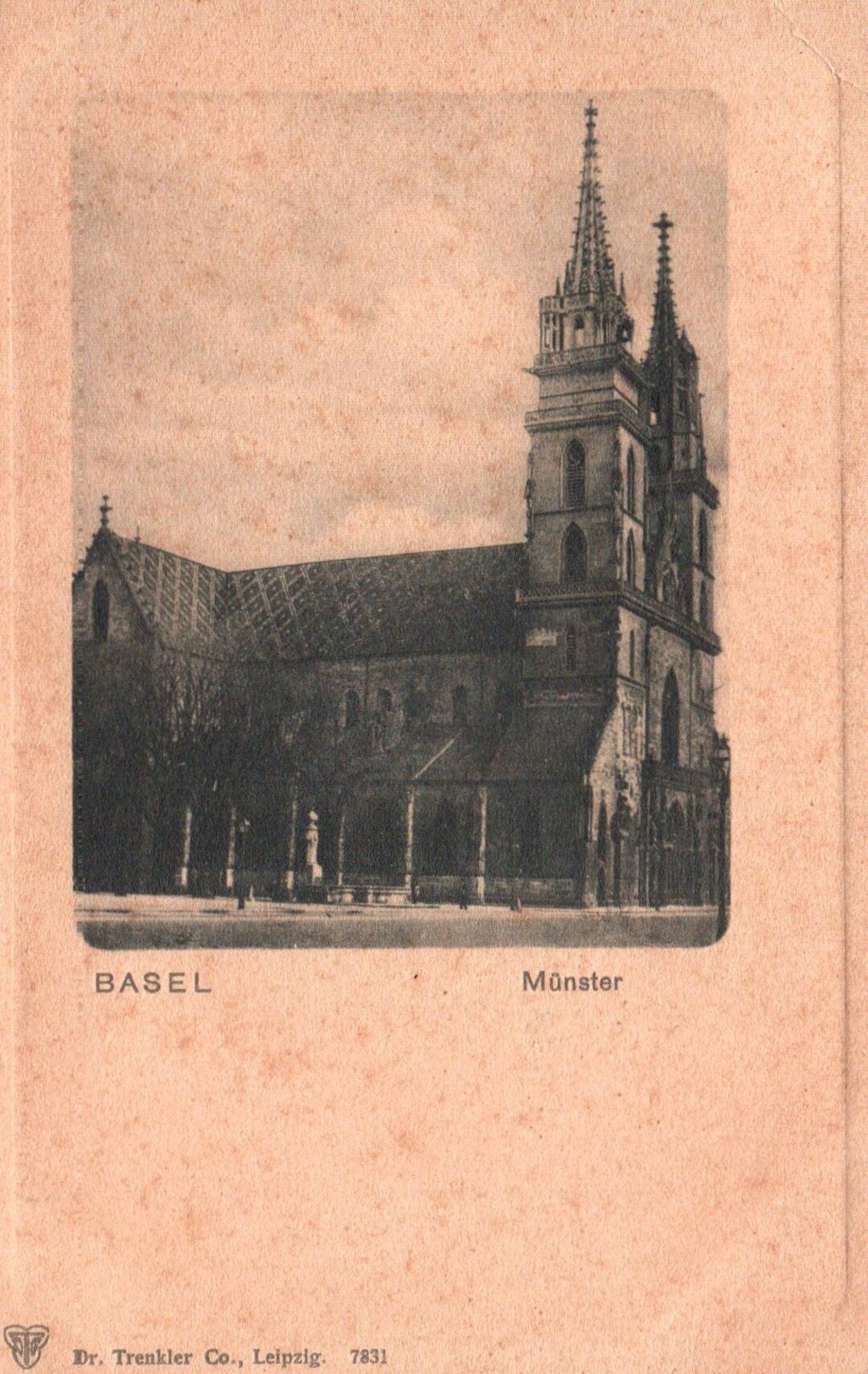 Vintage Postcard, Basel, Switzerland, Munster, Cathedral, Postcard, Old ...