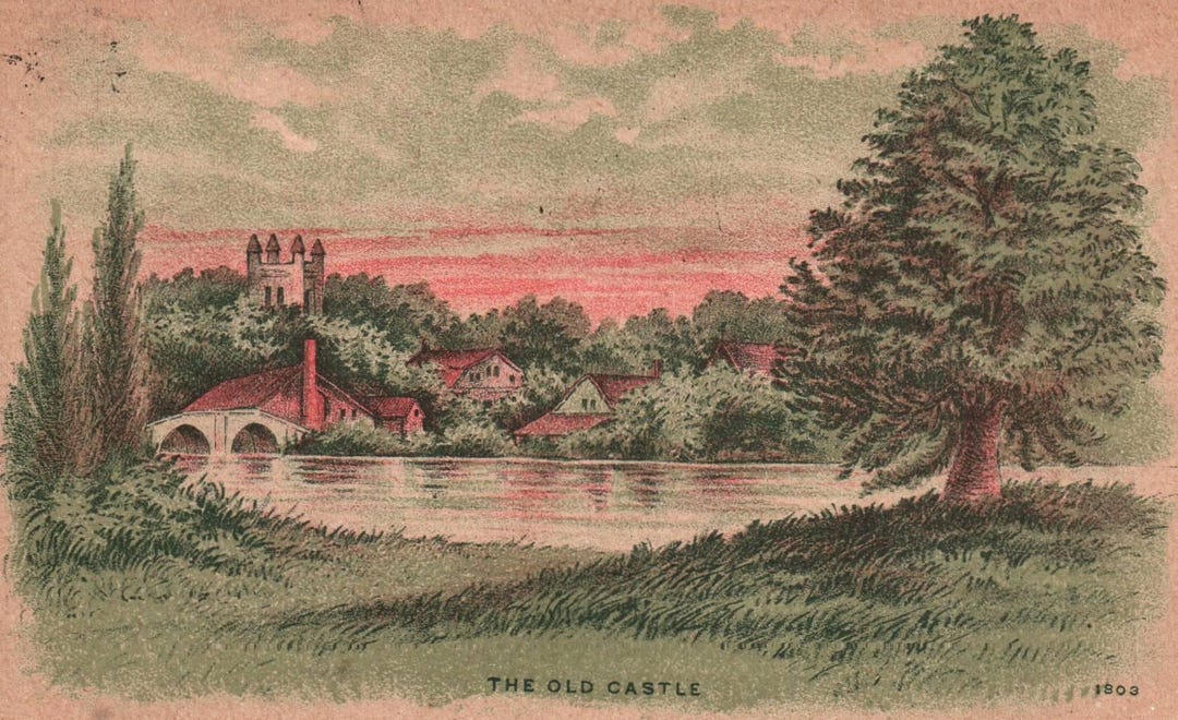 Vintage Postcard, the Old Castle, Castle, Antique Postcard, Postcard ...