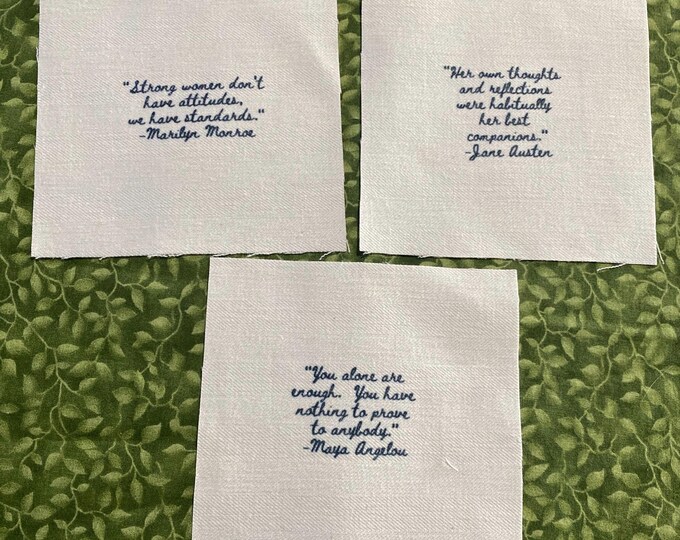 Fabric Quotes, Quotes on Fabric, Junk Journal, Quilting, Journaling ...