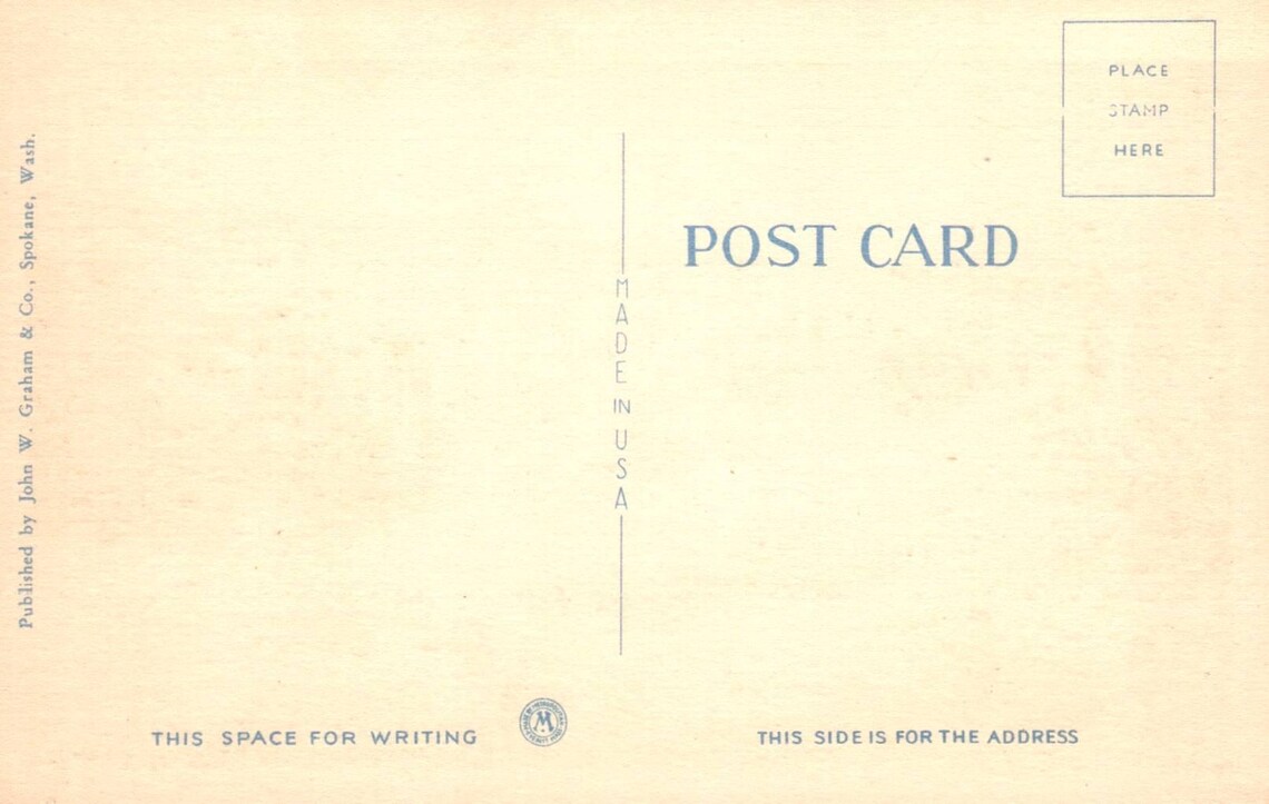 Vintage Postcard, Spokane, Washington, Loer Falls, Bridge, Power City ...