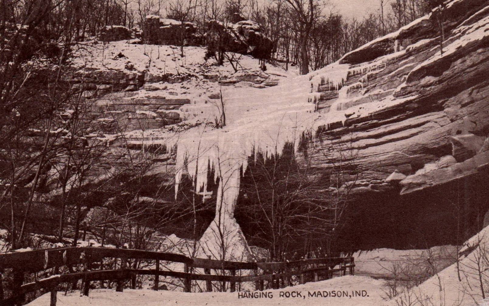 Vintage Postcard, Madison, Indiana, Hanging Rock, Postcard, Old ...