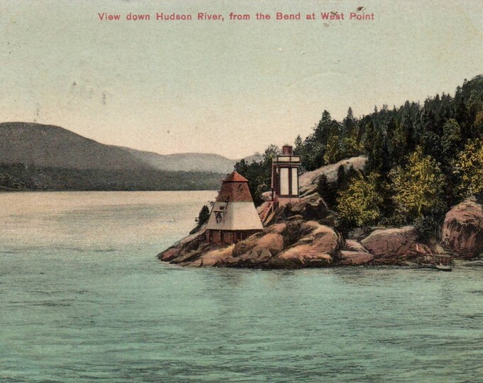 Vintage Postcard, West Point, Hudson River, Postcard, Hudson River View ...