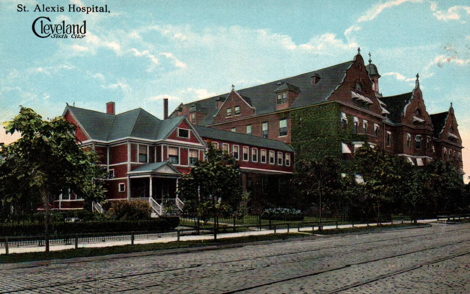 Vintage Postcard, Cleveland, Ohio, St. Alexis Hospital, Postcard, Old ...