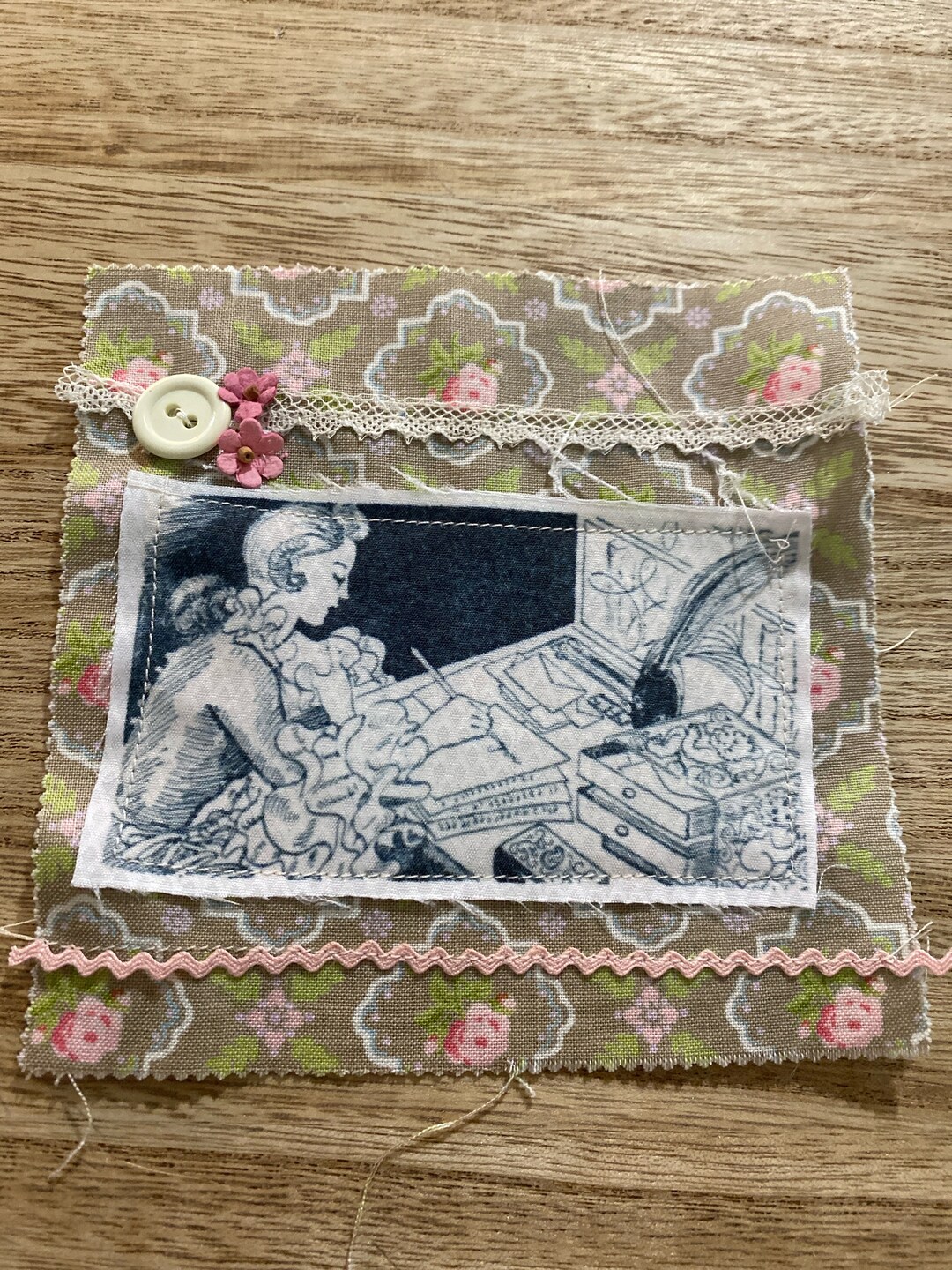 Fabric Snippet, Junk Journal, Fabric Photo, the Writer, the Authoress ...
