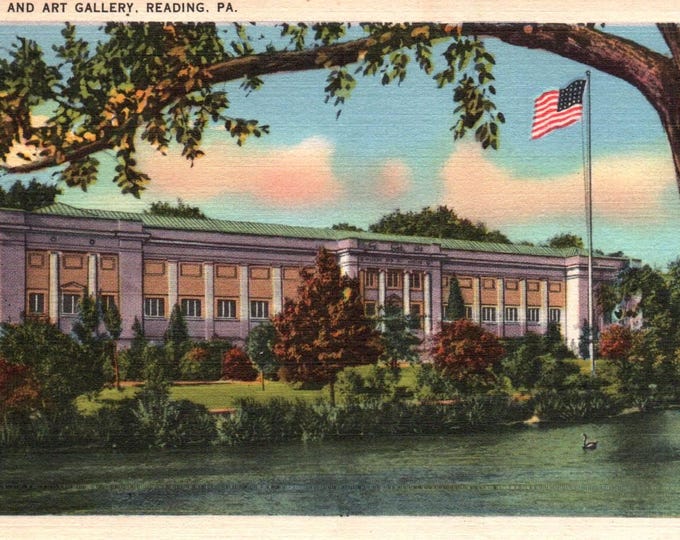 Vintage Postcard, Reading, Pennsylvania, Art Gallery, Museum, Postcard ...