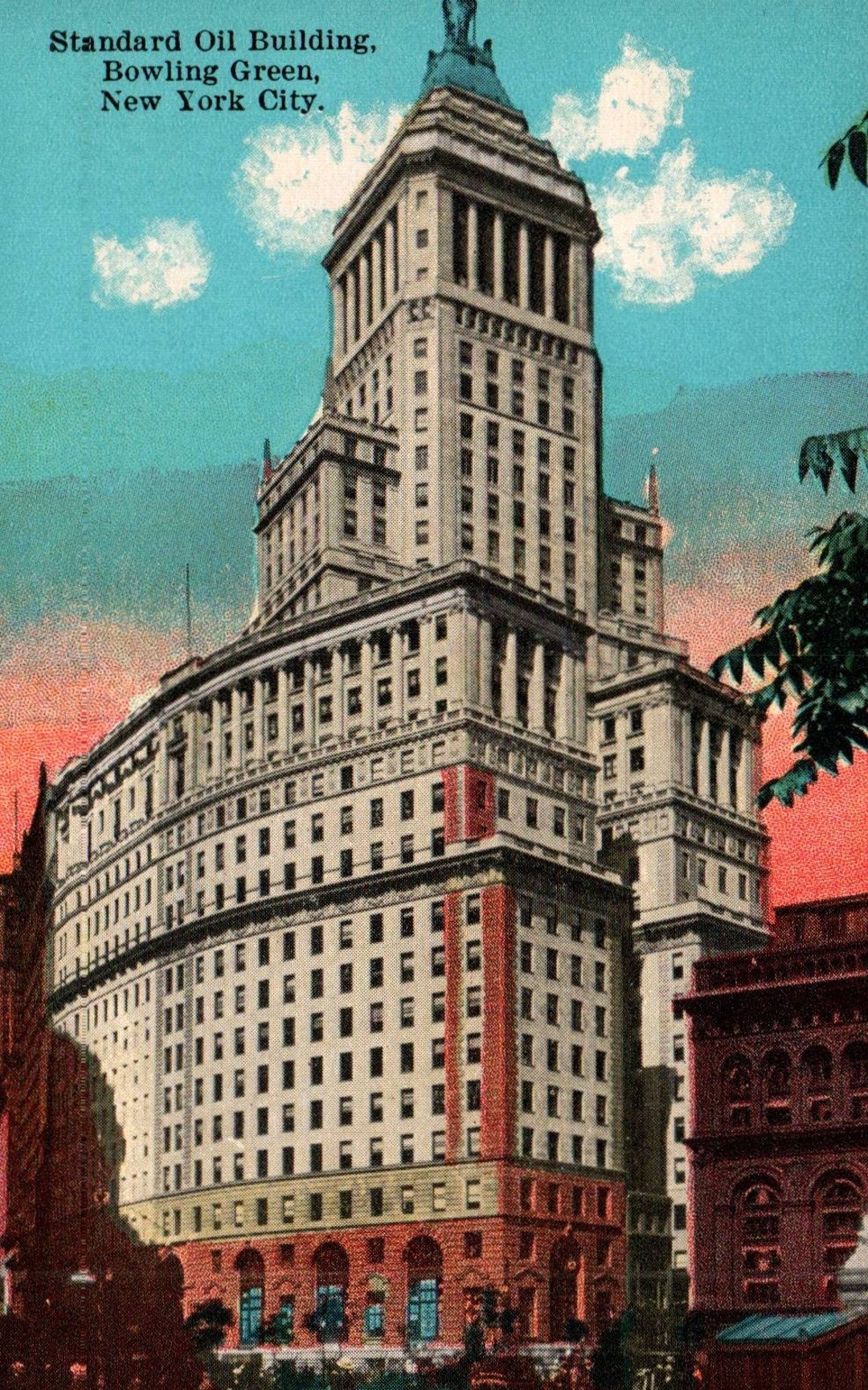 Vintage Postcard, Standard Oil Building, Bowling Green, New York City ...
