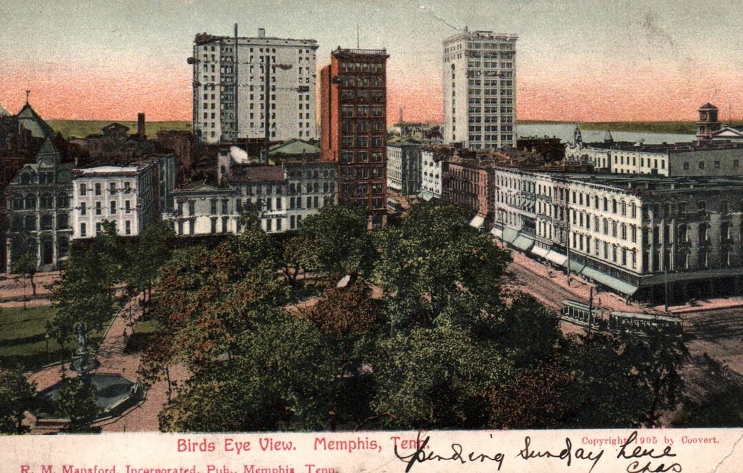 Vintage Postcard, Memphis, Tennessee, 1905, Postcard, Antique Postcard ...