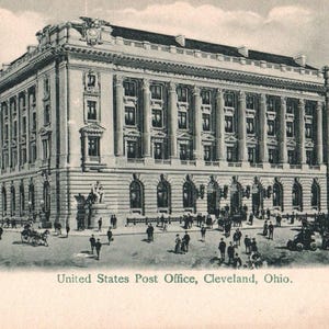 Vintage Postcard, Cleveland, Ohio, Post Office, Postcard, Antique ...