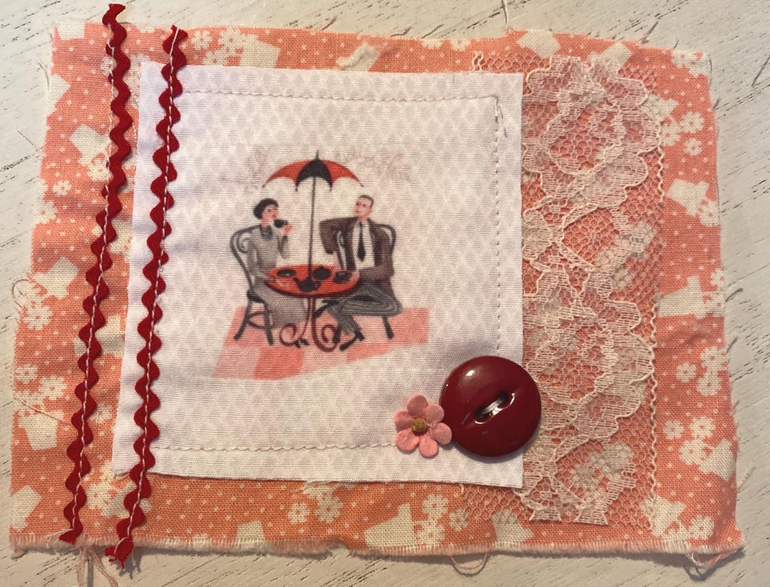 Fabric Snippet, Junk Journal, Fabric Photo, Housewife, Journaling Page ...