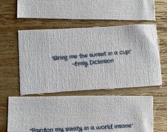 Fabric Quotes, Quotes on Fabric, Junk Journal, Quilting, Journaling ...