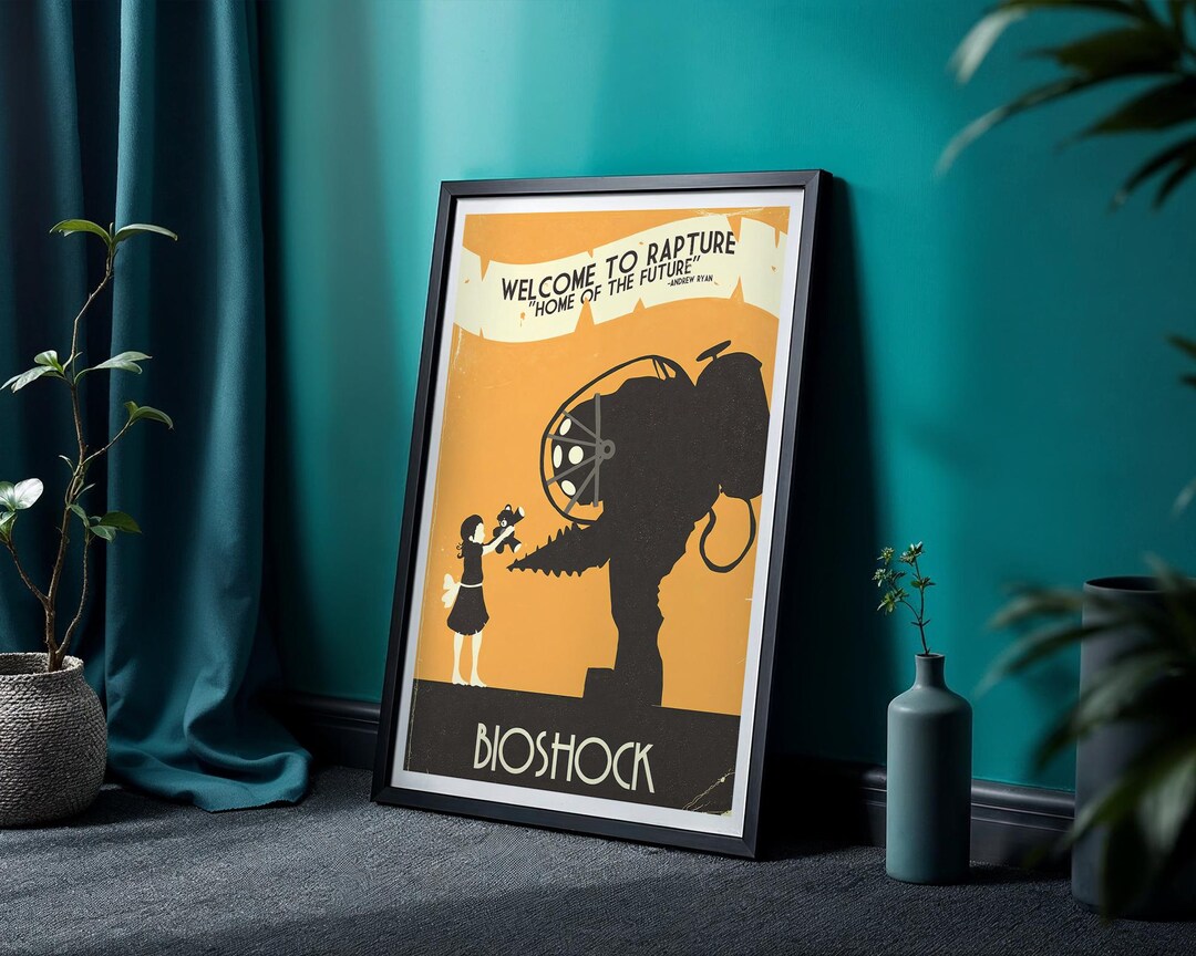 Bioshock Welcome to Rapture Poster | Vintage Game Art Print | Digital ...