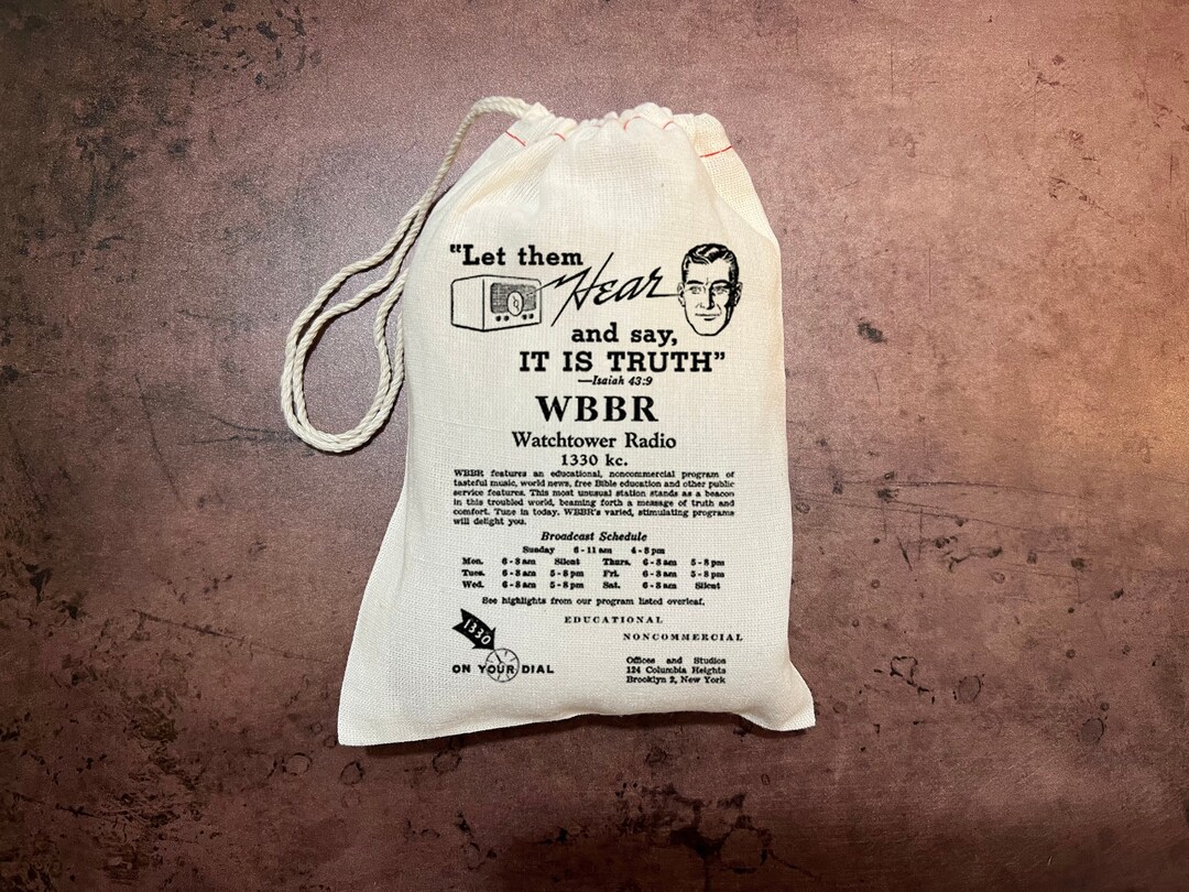 JW Gift Bags Watchtower Radio Vintage Design - Etsy
