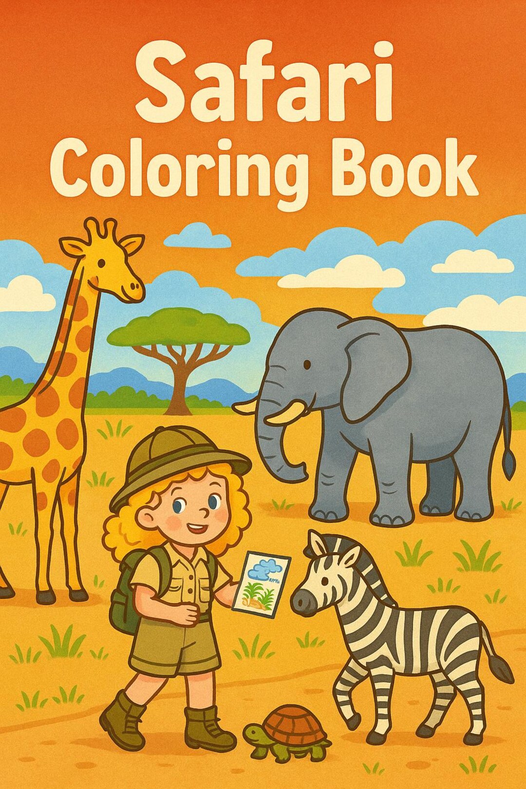 Safari Coloring Book - Etsy