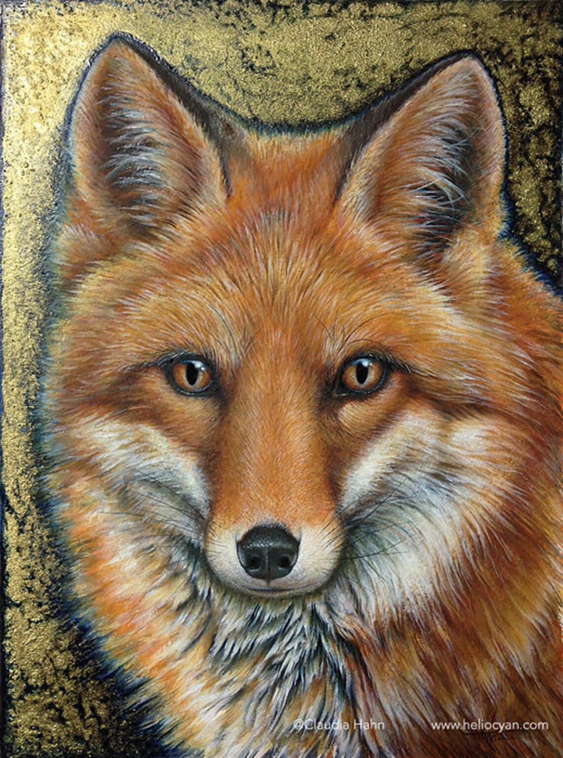 The Golden Fox Limited Edition Fine Art Print Hand Gilded - Etsy