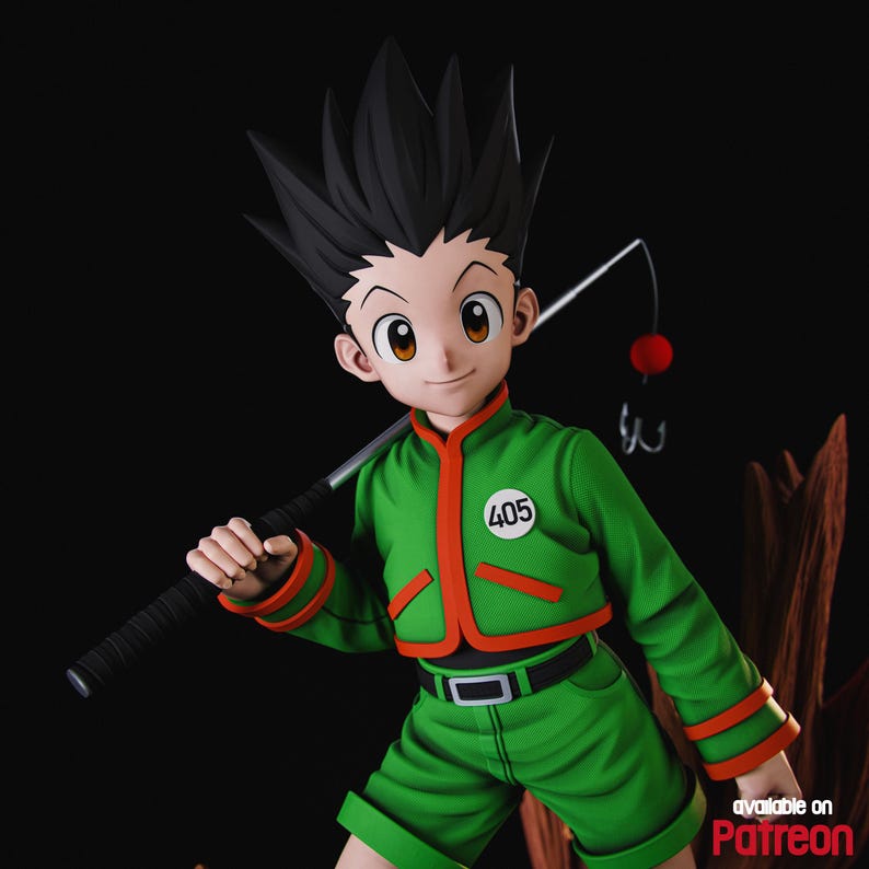 Gon Freecss From Hunter X Hunter- STL Model for Resin Printer Figure 3D ...