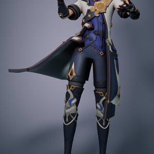 Albedo From Genshin Impact - STL Model for Resin Printer Figure 3D ...