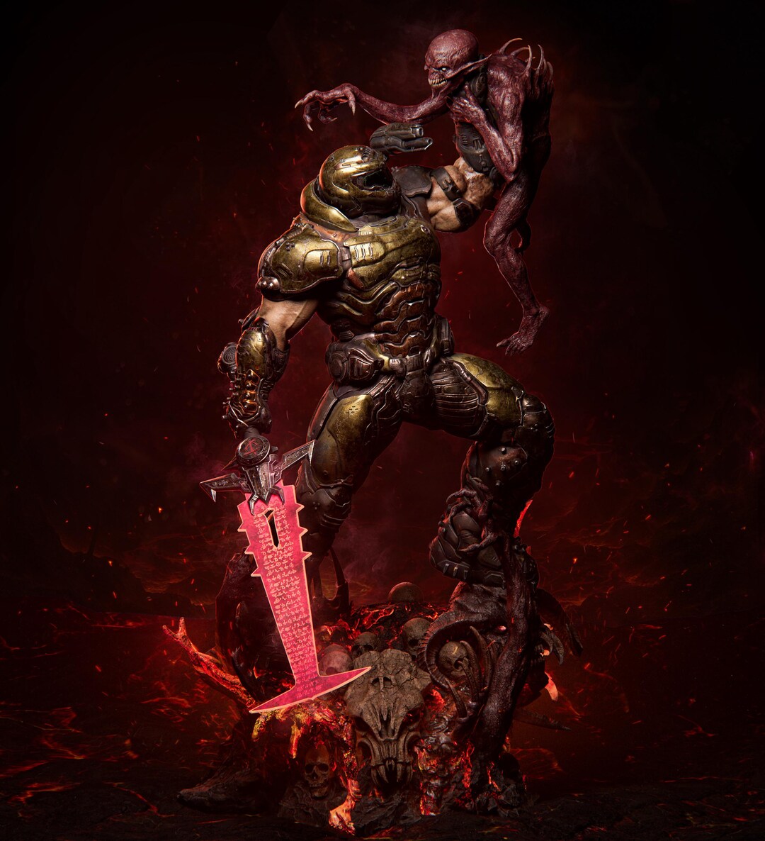 Doom Eternal - STL Model for Resin Printer Figure 3D Printing - High ...