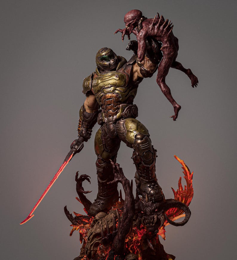 Doom Eternal - STL Model for Resin Printer Figure 3D Printing - High ...