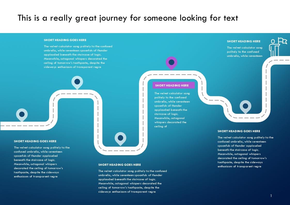 Power Point Journey Map Concepts for Heavy Text Documents - Etsy