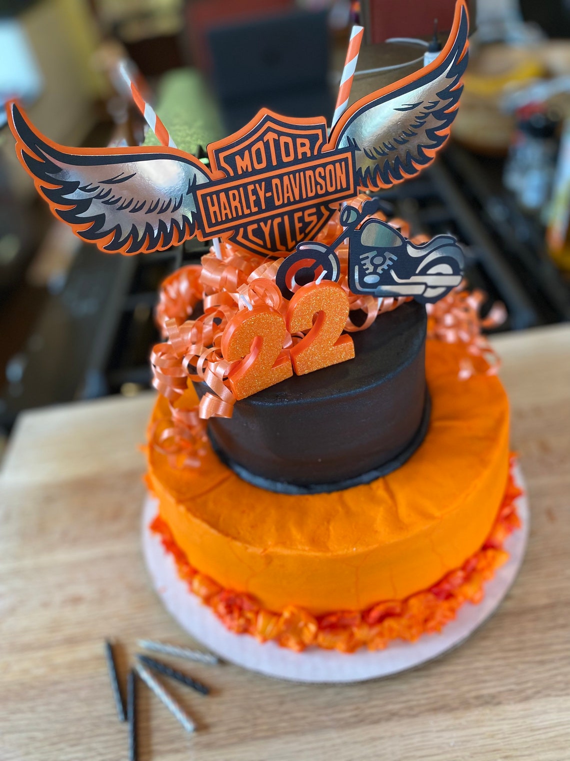 Harley Davidson Cake Topper Harley Cake Topper Motorcycle - Etsy
