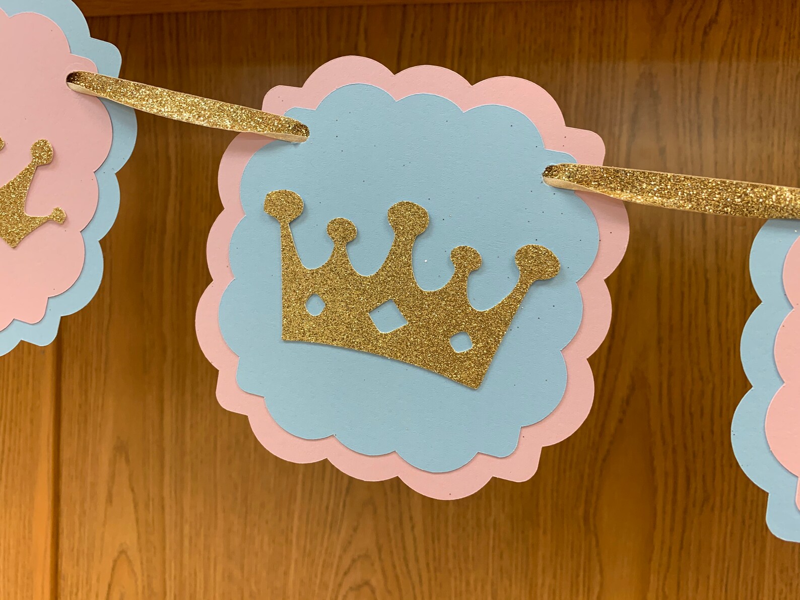 Prince Princess Crown Banner Gender Reveal Princess Baby | Etsy