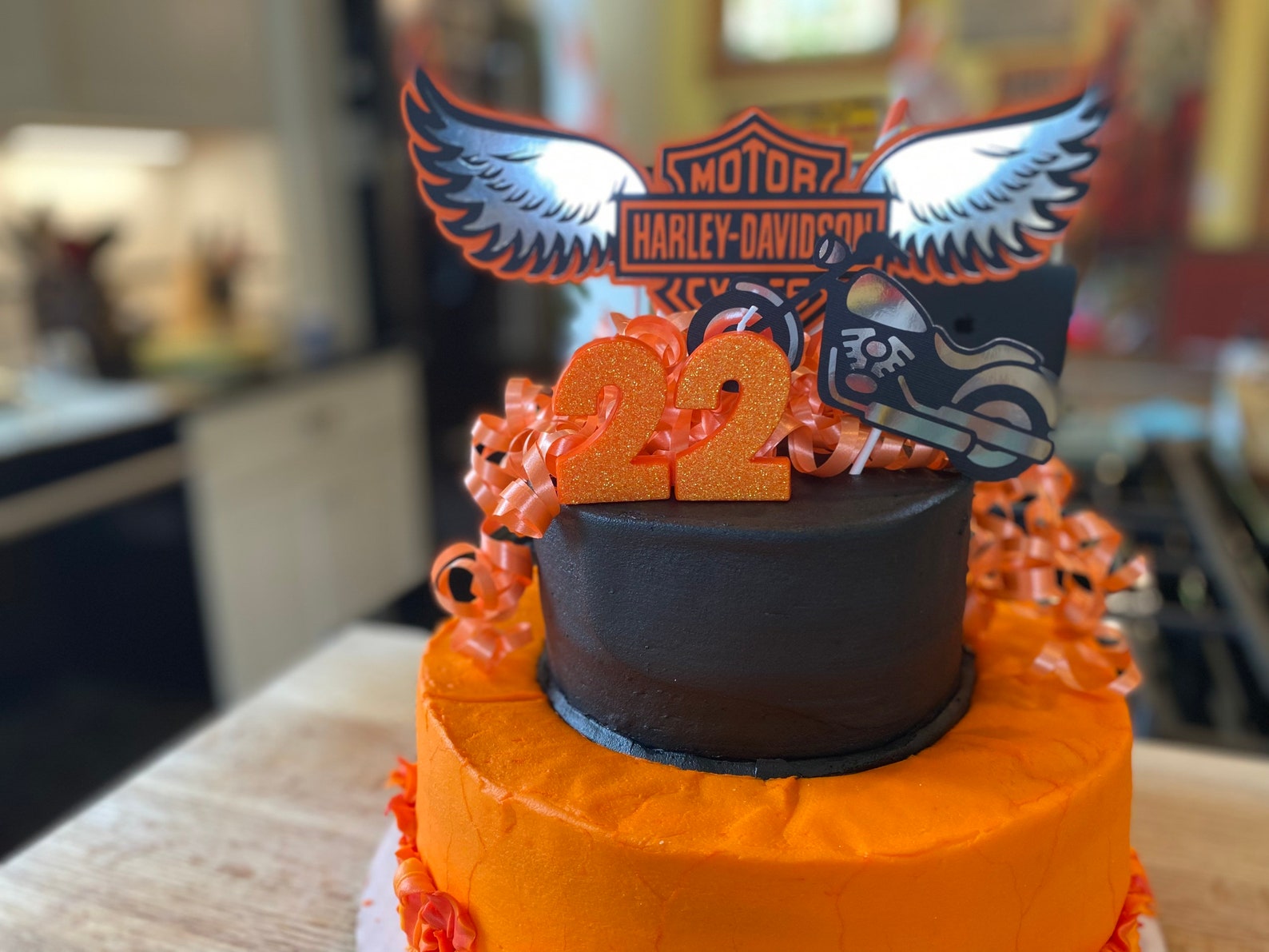 Harley Davidson Cake Topper Harley Cake Topper Motorcycle - Etsy