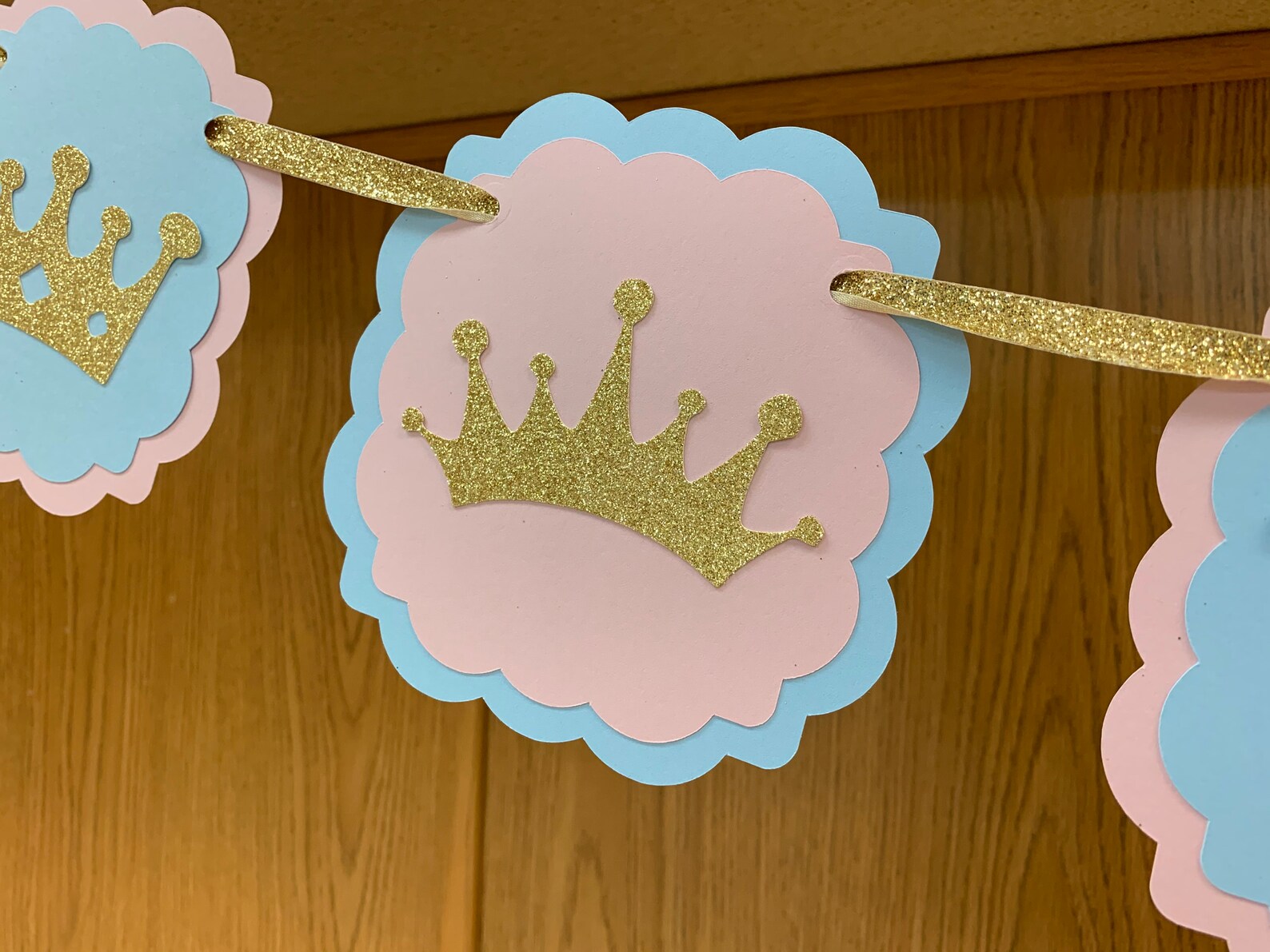 Prince Princess Crown Banner Gender Reveal Princess Baby | Etsy