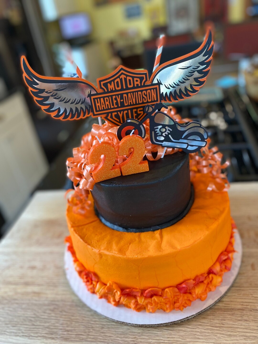 Harley Davidson Cake Topper Harley Cake Topper Motorcycle - Etsy