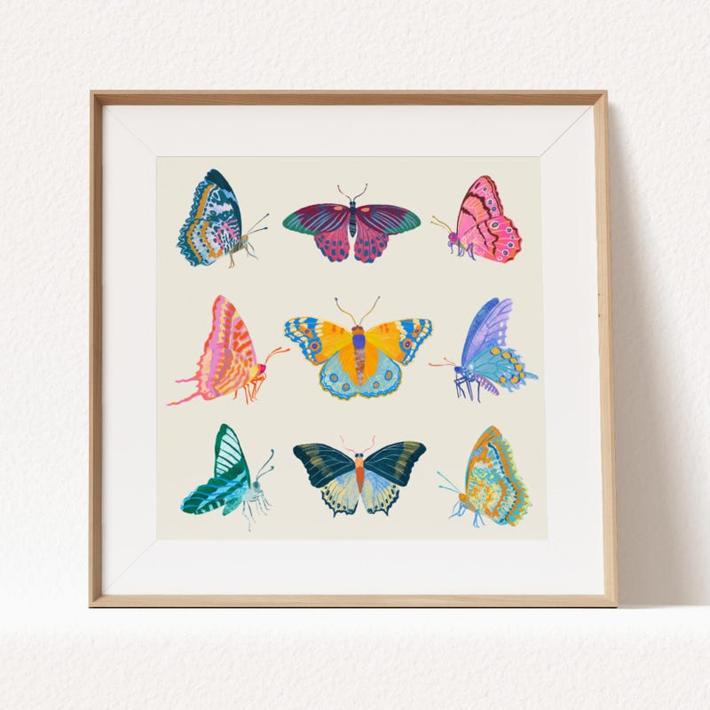 Butterfly Artwork - Etsy