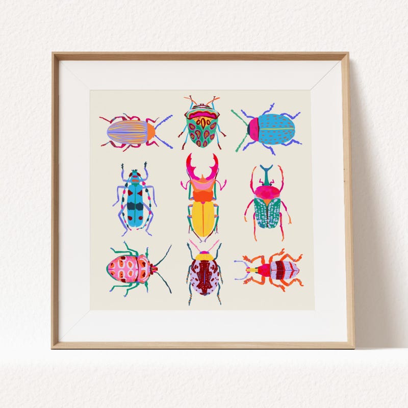 Beetle Print - Etsy