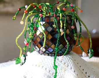 Handmade Beaded Plant | Forever Plant | Boho Room Decor | Unique Gift ...